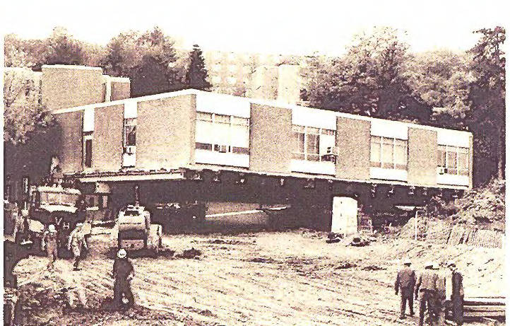 Himes Hall relocation to its present site next to Thomas Field House ...